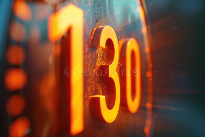 Close Up of Clock Numbers, Suitable for Time Concept Designs Stock ...