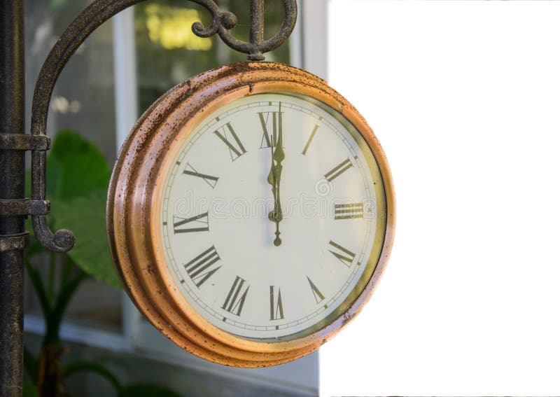 Close-up of a clock stock image. Image of running, isolated - 104479885