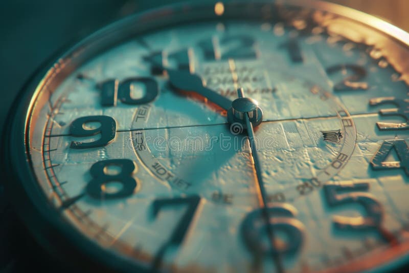 Close Up of a Clock on a Table, Suitable for Time Management Concepts ...