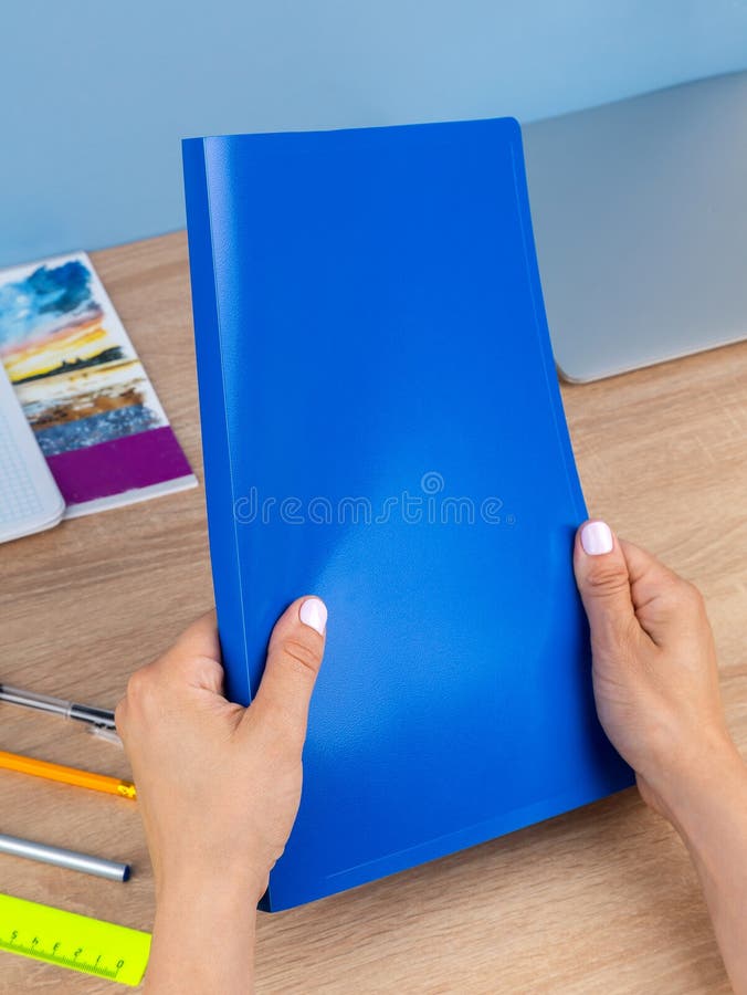 Close-up stock photo. Image of holding, folder, people - 283357652