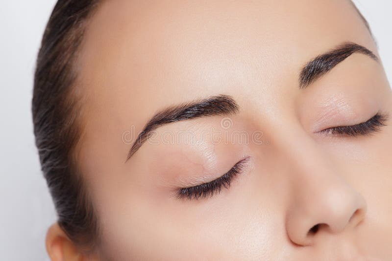 Close-up of closed eye stock photo. Image of isolated - 67196924