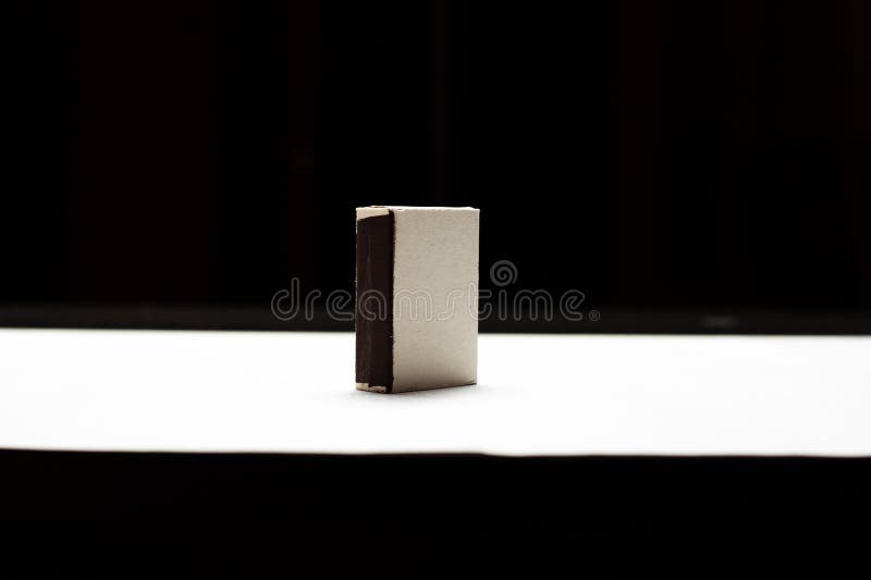 Close-up of Closed Matchbox with Mockup. Stock Photo - Image of light ...