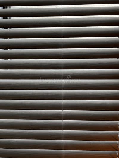 Closed Window Blinds with Light Reflection Stock Image - Image of ...