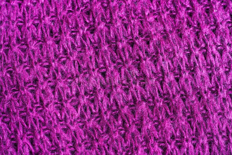 Close Up of Cloth Made of Purple Wool Texture Stock Photo - Image of ...
