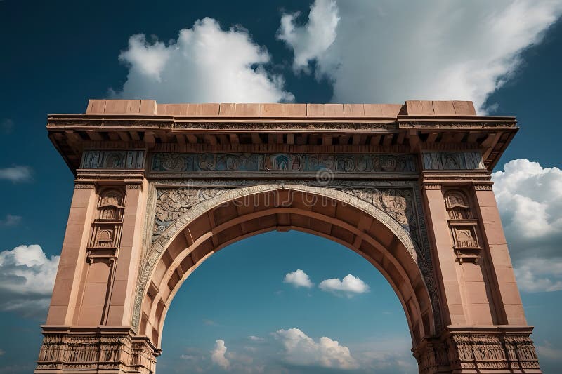 A Close Up of Clouds through the Indian Arch Stock Photo - Image of ...