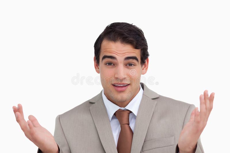 Clueless young man stock image. Image of question, confused - 22862303