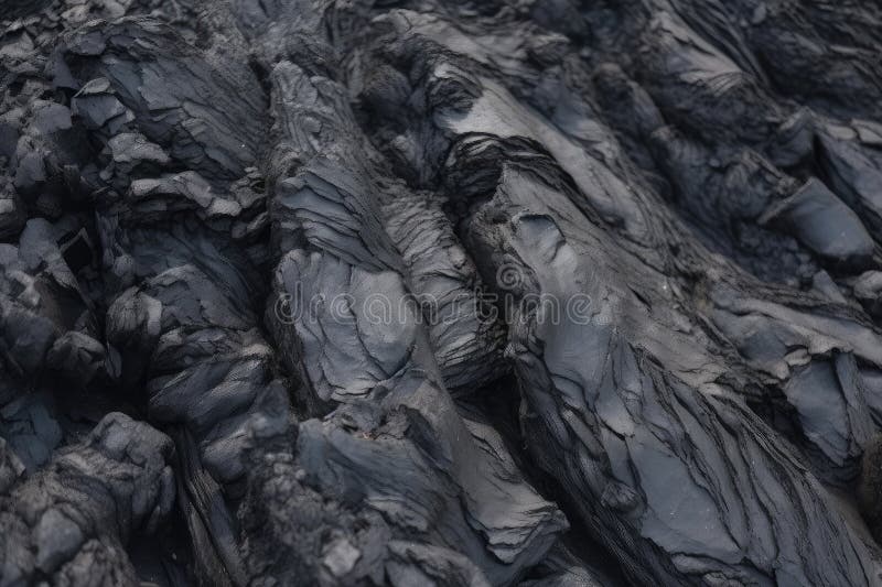 Close-up of Coal, with Its Unique Texture and Color Visible Stock ...