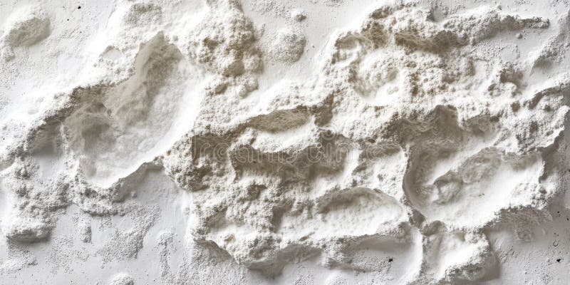 Close-up of a Coarse White Surface with Irregular Textures and Artistic ...