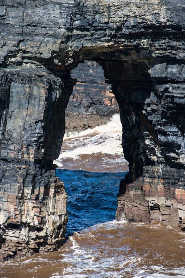 Close Up of Coastal Rock Cliffs Background Stock Image - Image of ocean ...
