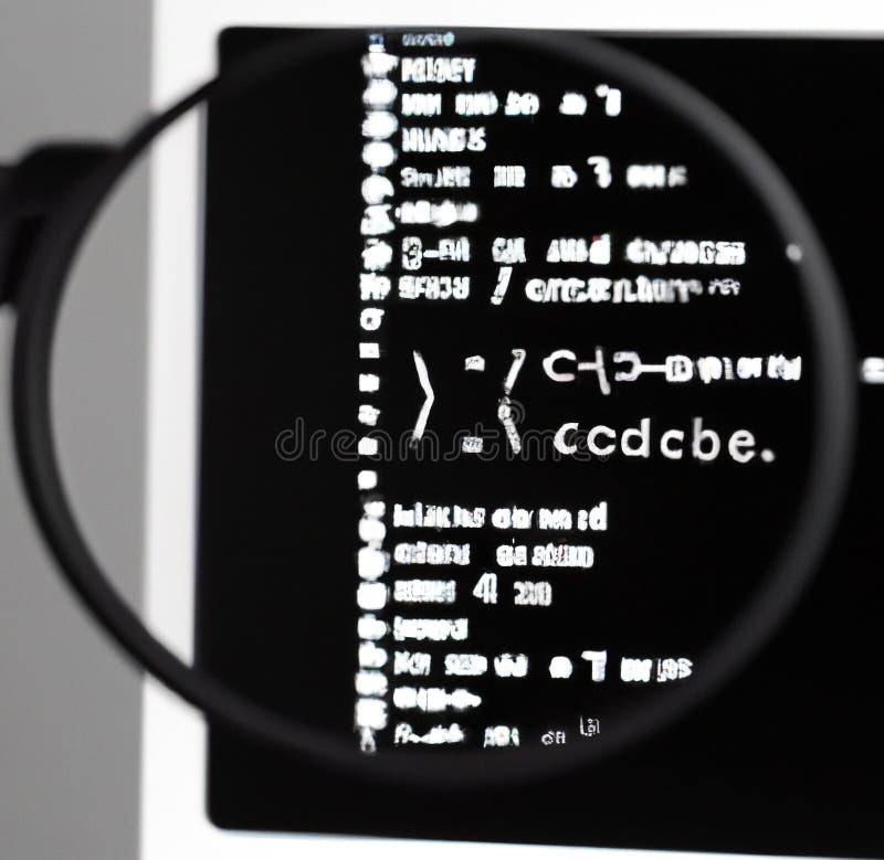 Close Up of Code with Letters and Numbers on Black Background Stock ... Close Up of Code with Letters and Numbers on Black Background Stock ...