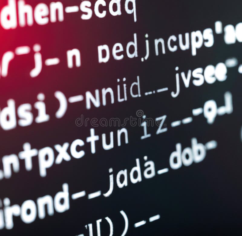 Close Up of Code with Letters and Numbers on Black Background Stock ... Close Up of Code with Letters and Numbers on Black Background Stock ...