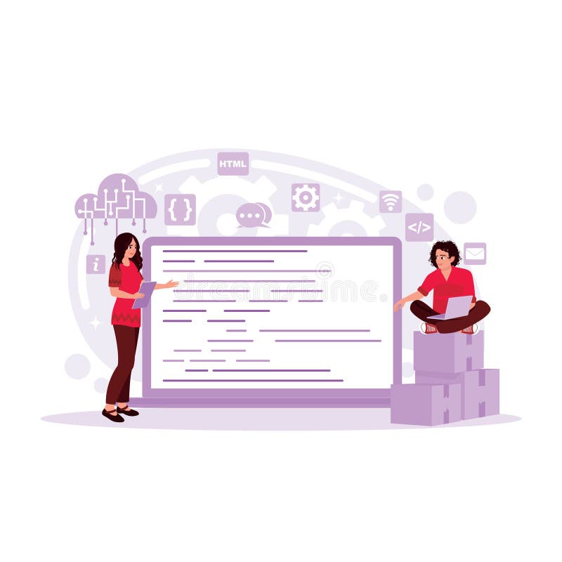 Close-up Coding on Screen, Woman Hands Coding Html and Programming on a ... Close-up Coding on Screen, Woman Hands Coding Html and Programming on a ...