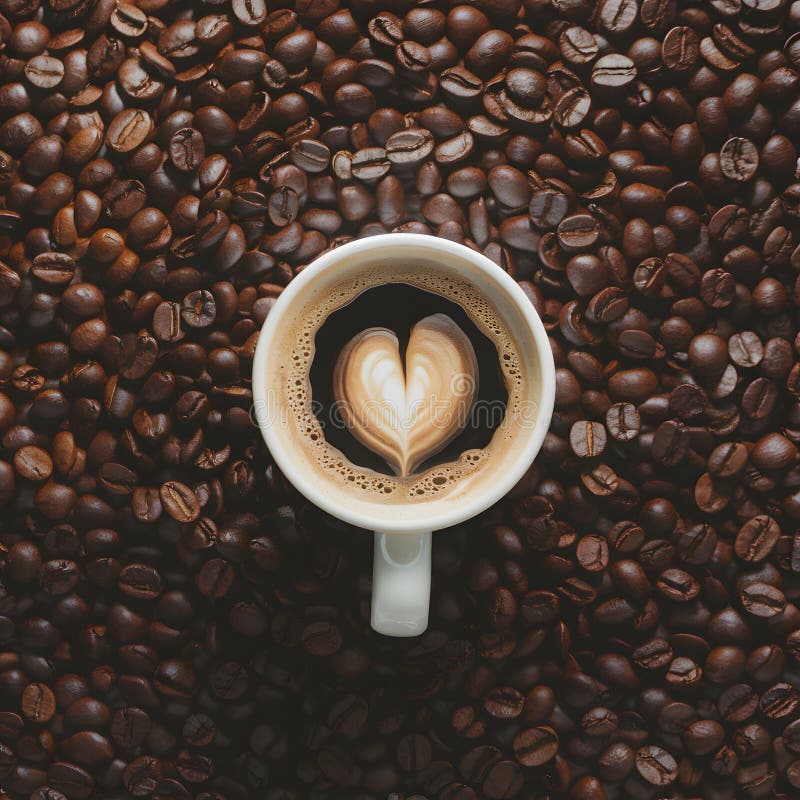 Close Up Coffee Bean Packet on Table, Highlighting Caffeine Essence ...