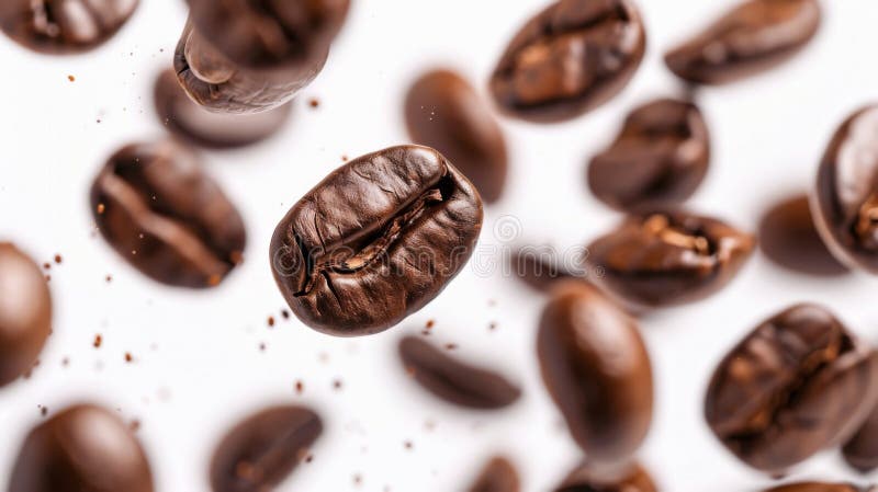 Close-Up of Coffee Beans.AI Generated Image Stock Image - Image of ...