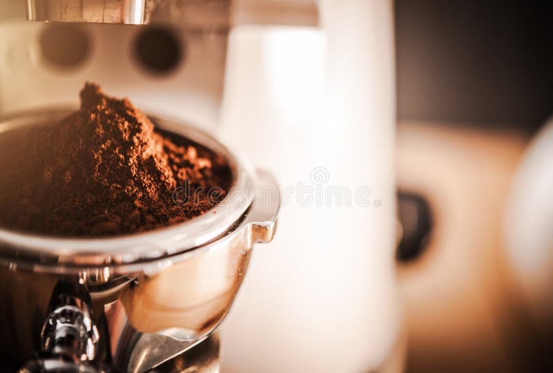 Close Up of Coffee Grinder and Scoop of Coffee Stock Photo - Image of ...