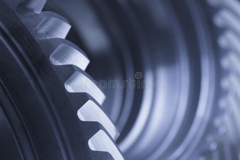 Close-up of Cog Wheels in an Engine or Machine Stock Image - Image of ...