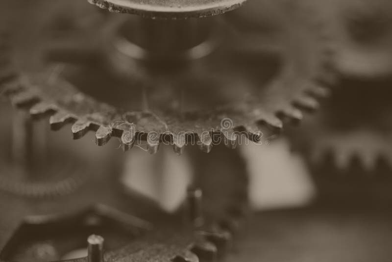 Close Up of Cogs Inside a Clock Stock Photo - Image of unity, wheel ...