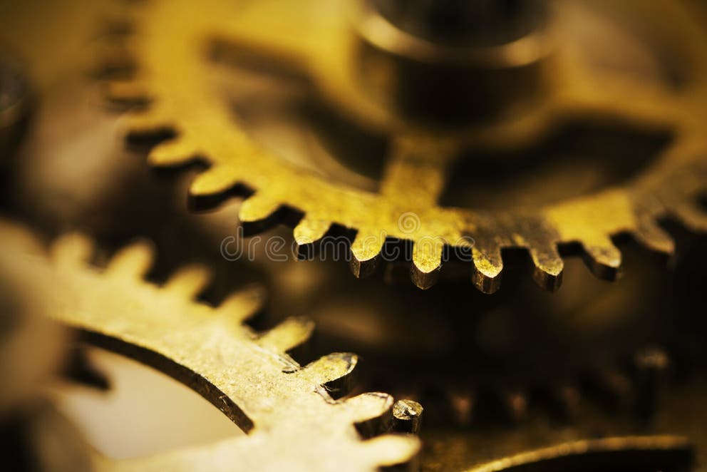 Close Up of Cogs Inside a Clock Stock Photo - Image of equipment ...