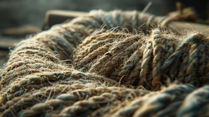 Close-up of a coiled rope. stock photo. Image of rope - 354223090