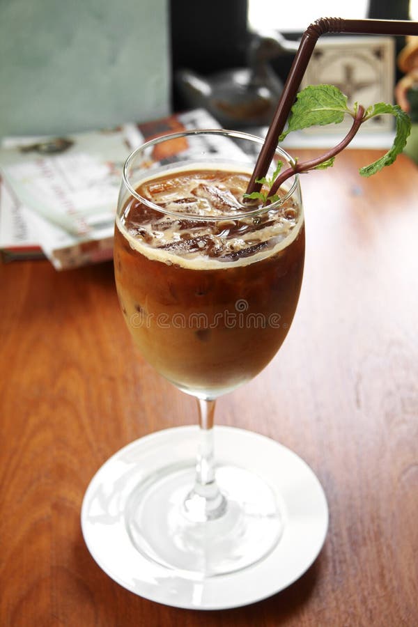 Close up cold coffee stock photo. Image of frappe, cool - 41656700