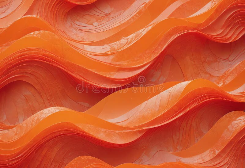 A Close Up Collage of Some Orange Plastic Objects Stock Illustration ...