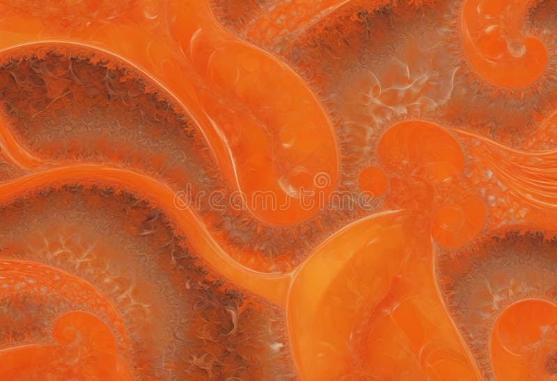 A Close Up Collage of Some Orange Plastic Objects Stock Illustration ...