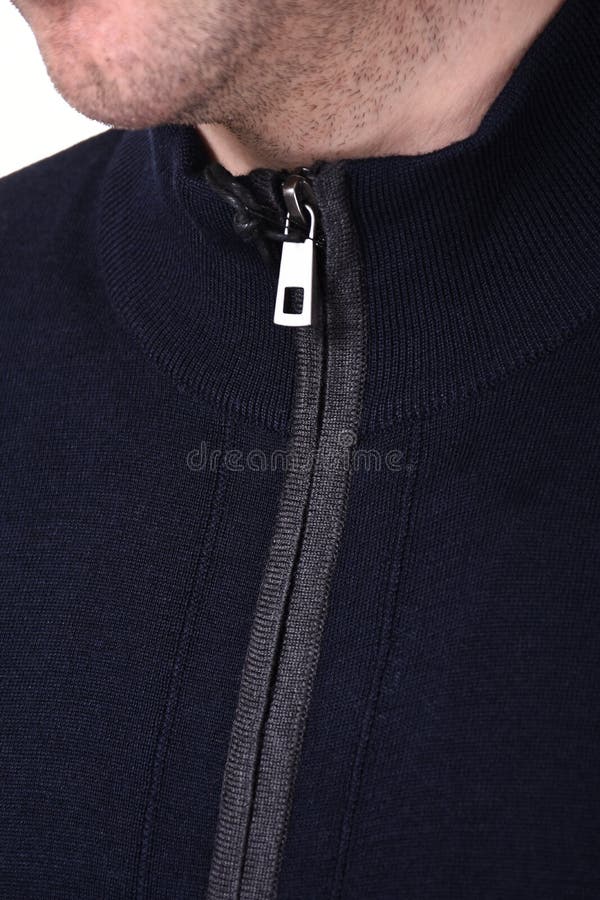 Close-up Collar Men`s Jacket Stock Image - Image of model, waist: 81780461