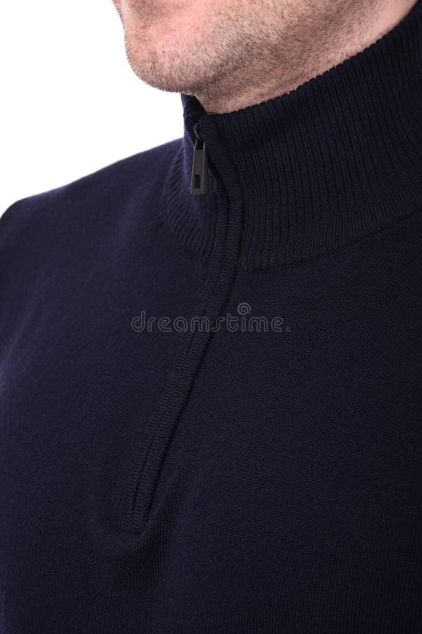 Close-up Collar Men`s Jacket Stock Photo - Image of polo, person: 81782262