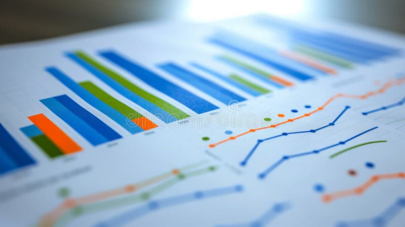 Close-up of a Collection of Business Documents with Various Types of ...