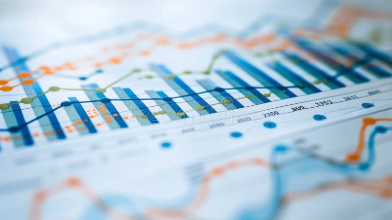 Close-up of a Collection of Business Documents with Various Types of ...