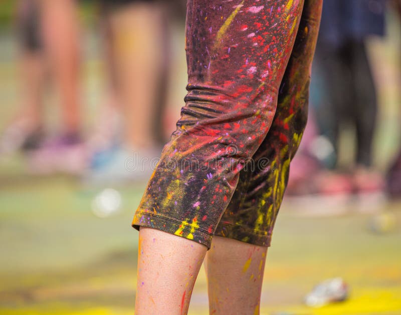 Close-up of Color Powder Marathon Stock Photo - Image of blue, healthy ...