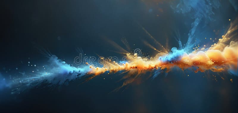 Close-up of Colored Dust Particles are Whirled Up and Released into the ...