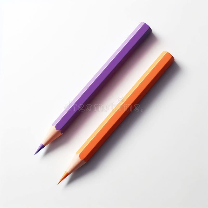 Close-up of Colored Pencils. Back To School Concept Stock Illustration ...
