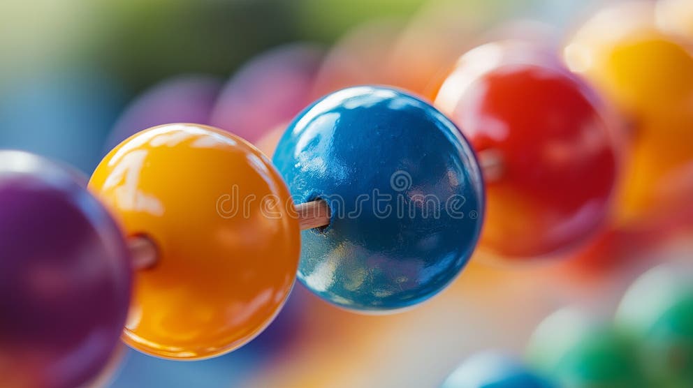 A Close-up of Colorful Beads Used for Sensory Play, Fine Motor Skill ... A Close-up of Colorful Beads Used for Sensory Play, Fine Motor Skill ...