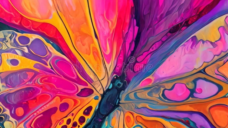 Close Up of Colorful Butterfly on White Background, Abstract Background ...