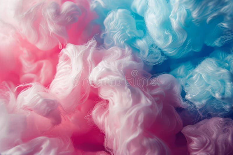 Close Up of Colorful Cotton Candy Candy Floss Stock Image - Image of ...