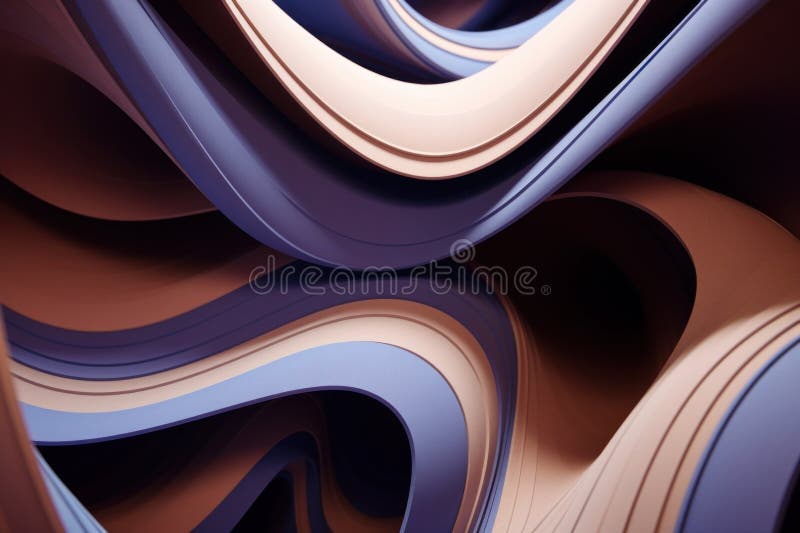 A Close Up of a Colorful Curved Object Stock Illustration ...