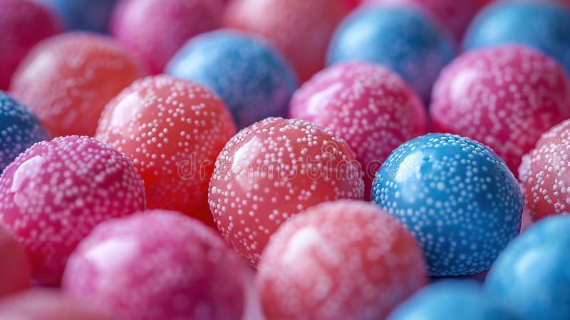 Close-up of Colorful Gumballs Stock Illustration - Illustration of ...