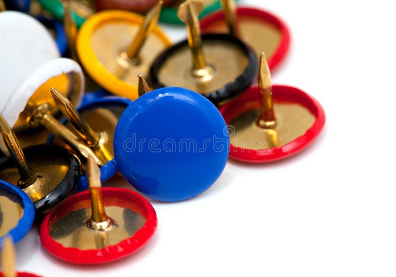 Close up of colorful pins stock photo. Image of note - 28653990