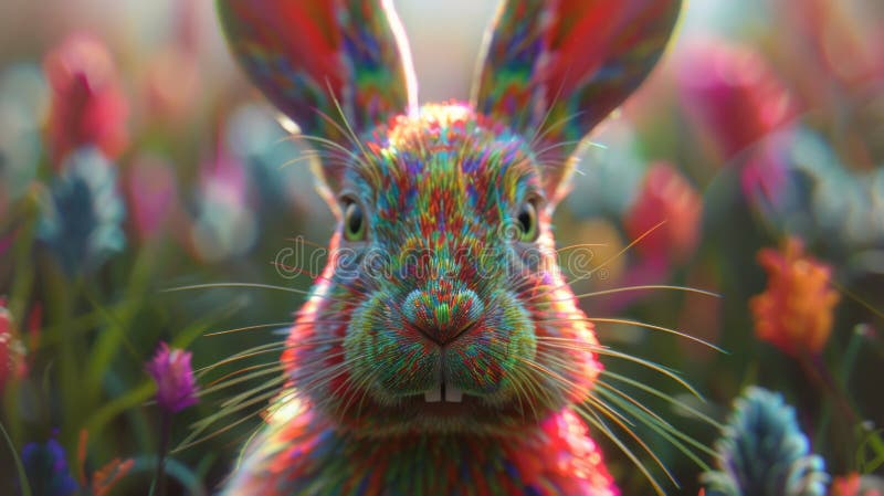 A Close Up of a Colorful Abstract Background with Many Different Shapes ...