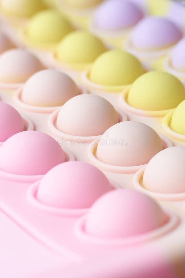 Close-up of Colorful Round Bumps Rubber Surface Stock Photo - Image of ...