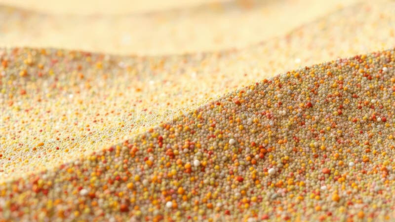 Close-up of Colorful Sprinkles on a Textured Surface Stock Illustration ...