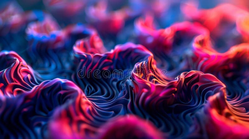 A Close Up of a Colorful Swirl Pattern on Some Fabric, AI Stock ...