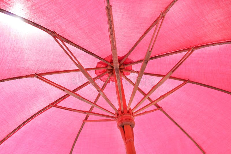 Colorful Under Open Yellow Fabric Umbrella Texture Structure Abstract ...