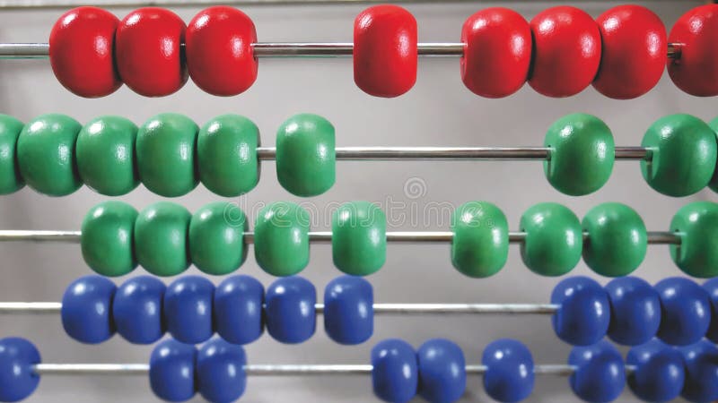 Colorful Wooden Abacus for Counting Learning Stock Image - Image of ...