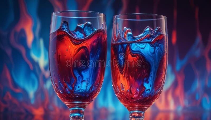 Close Up the Colors Used in the Glass Stock Illustration - Illustration ...