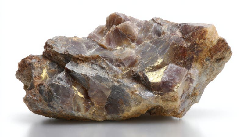 Close-up of Coltan Ore with Dark, Grainy Texture and Metallic Flecks ...