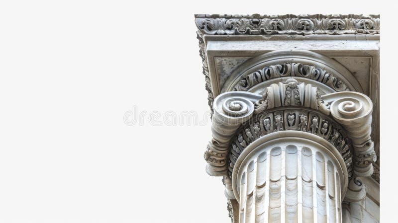 Close Up of a Column with a Clock, Suitable for Time Management ...