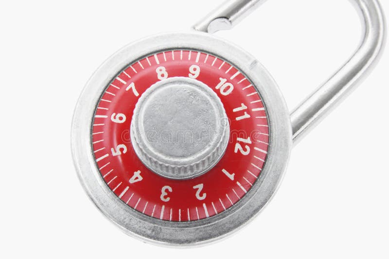 Close Up of Combination Lock Stock Photo - Image of lock, codes: 5696726