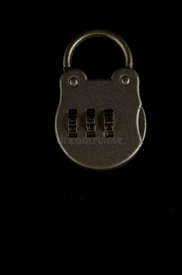 Close-up of Combination Lock Stock Photo - Image of isolated, white ...
